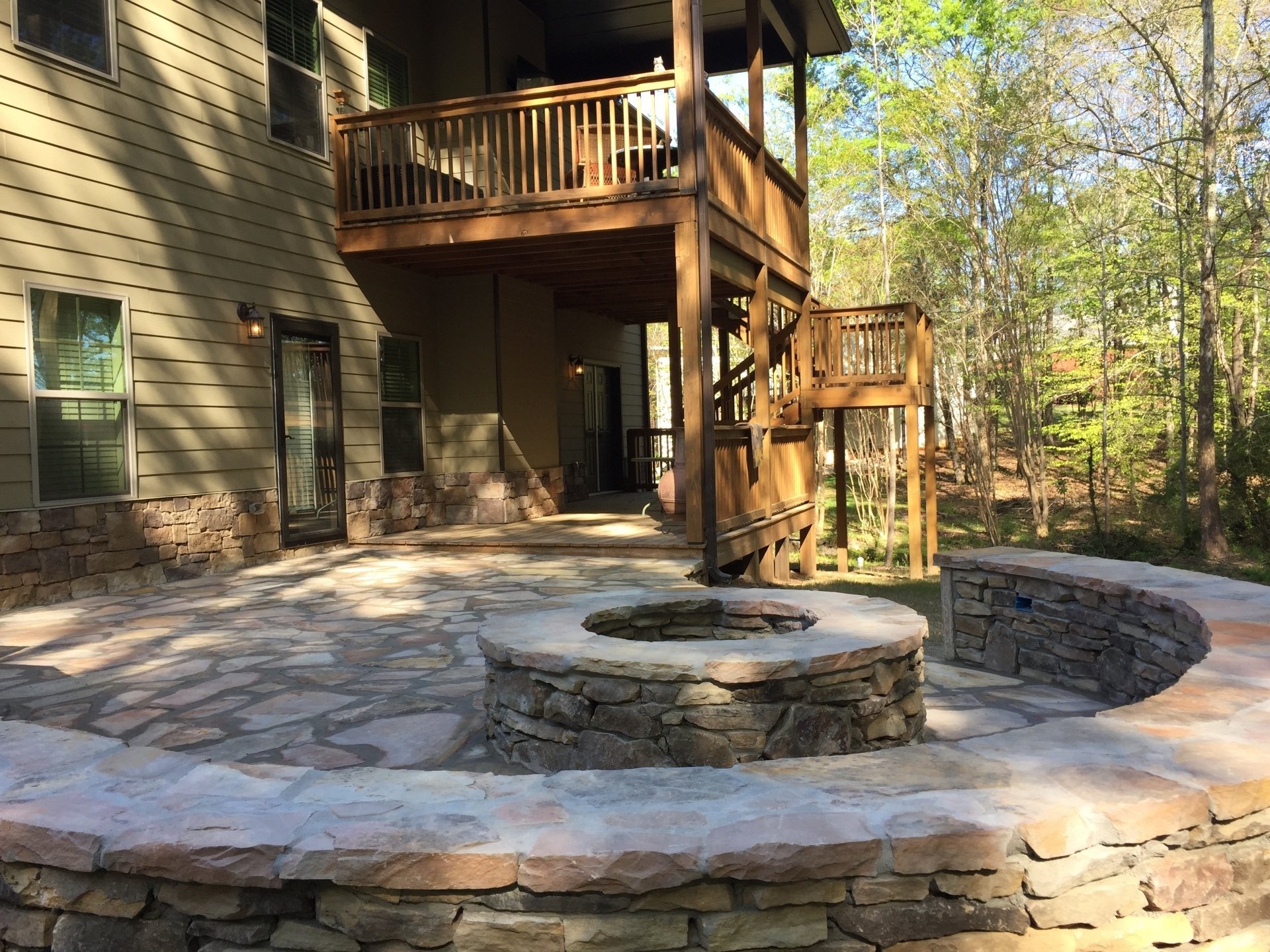 Fire Pit Design Construction | The Backyard Auburn Lake Martin Opelika