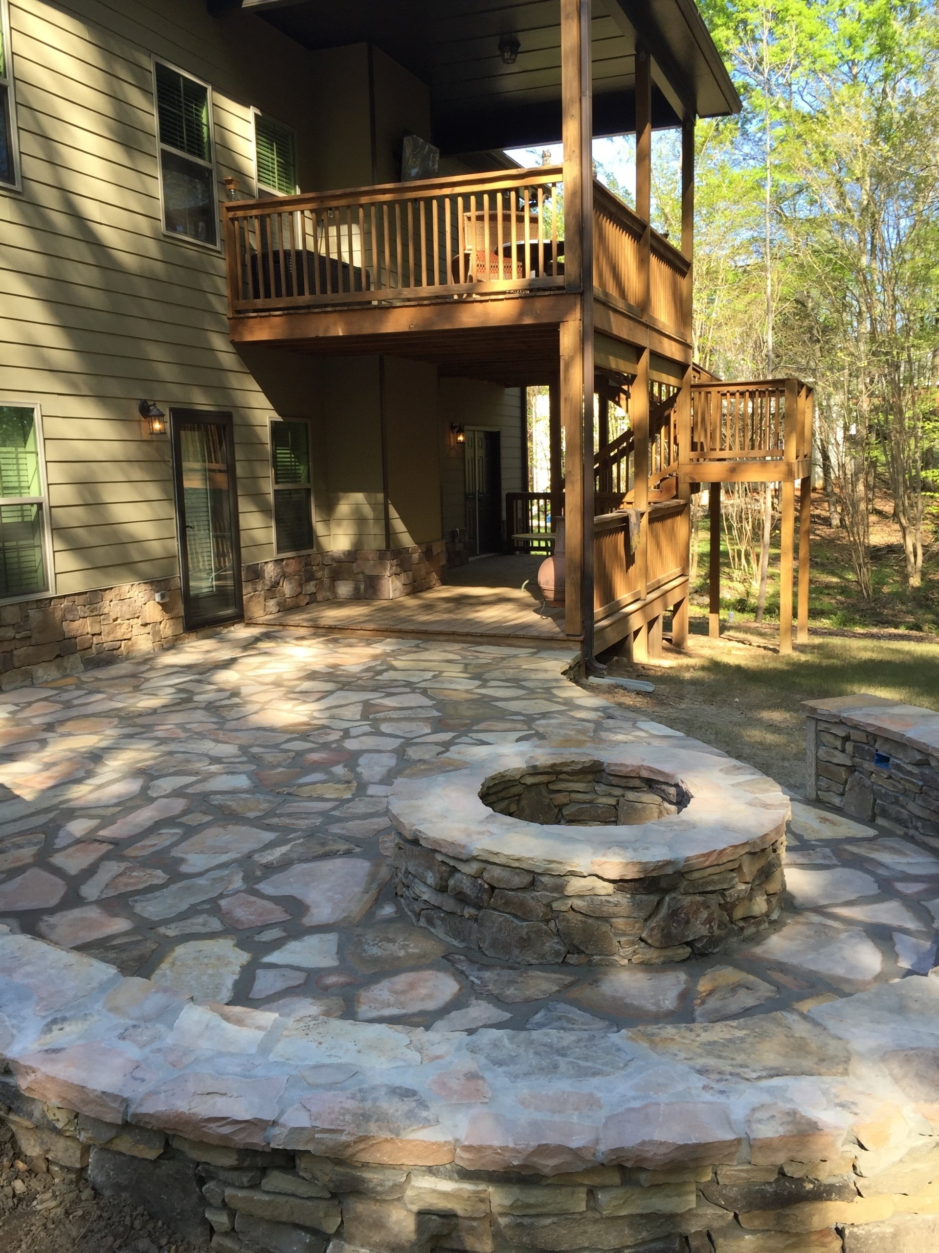 Fire Pit Design Construction | The Backyard Auburn Lake Martin Opelika