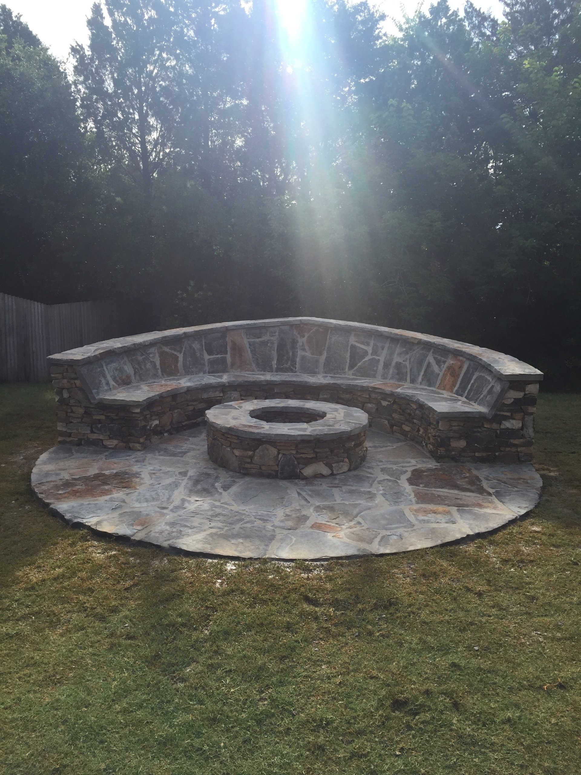 Fire Pit Design Construction | The Backyard Auburn Lake Martin Opelika