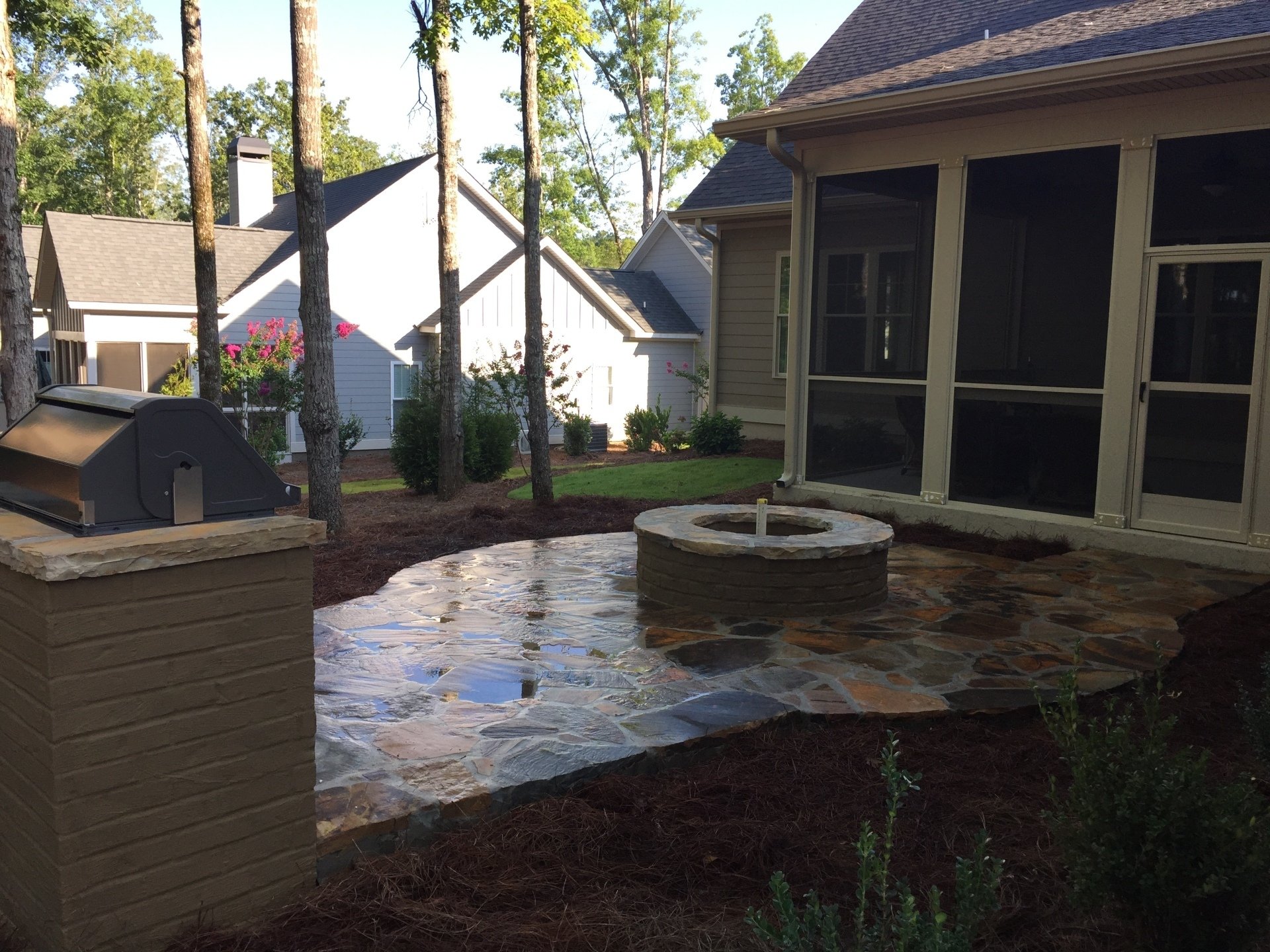 Fire Pit Design Construction | The Backyard Auburn Lake Martin Opelika