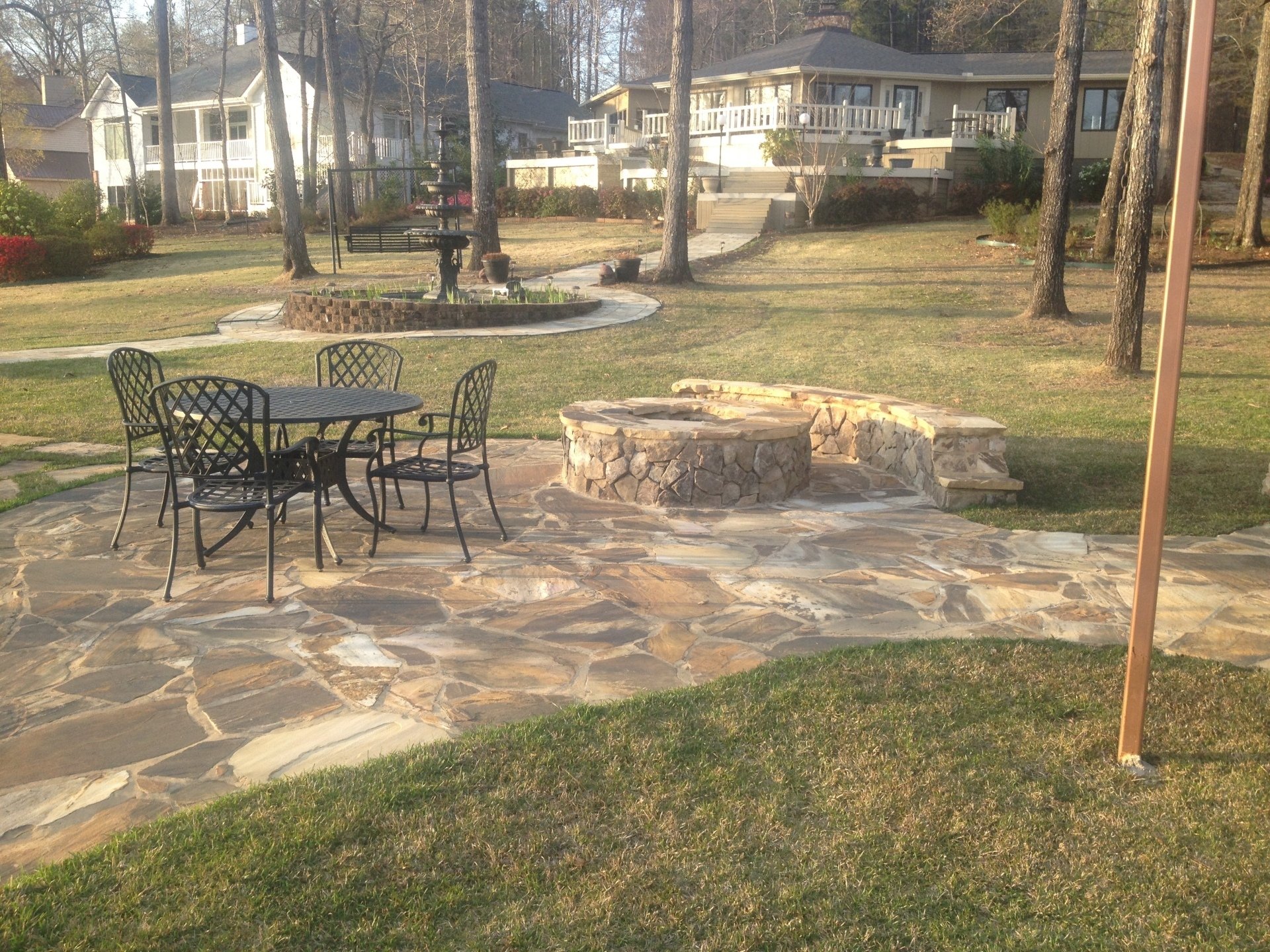 Fire Pit Design Construction | The Backyard Auburn Lake Martin Opelika