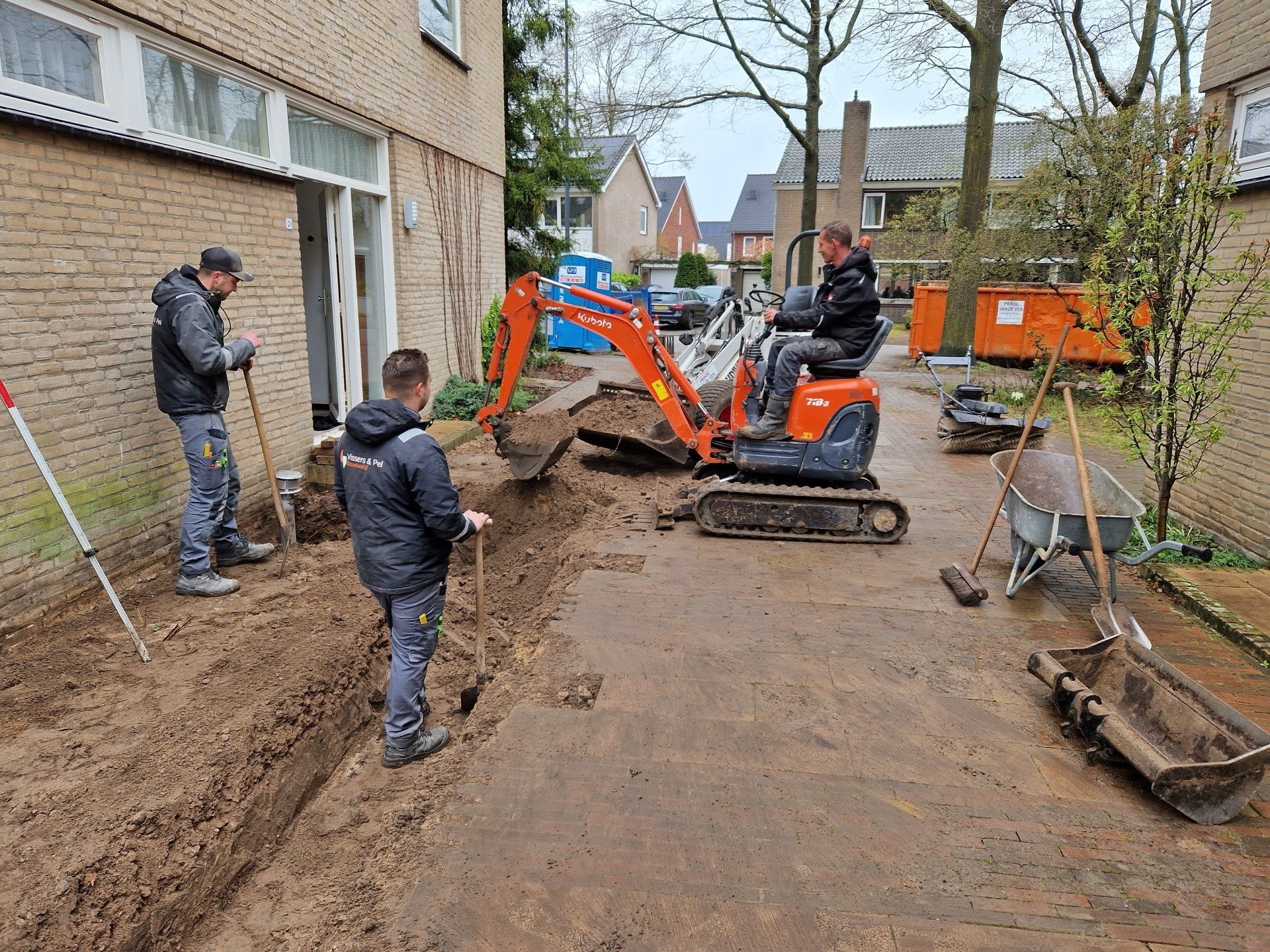 Fundering uitgraven in Rosmalen door Prinse van de Ven