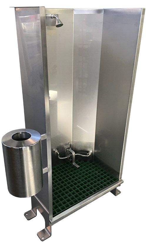 Meat Process Wash Units Safety Rail System Apron Wash Cabinet NZ