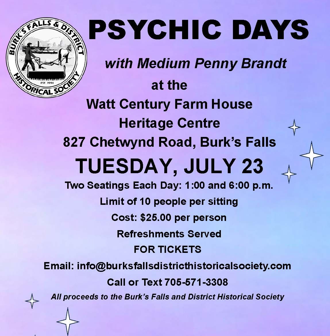 Psychic Days at the Farm House