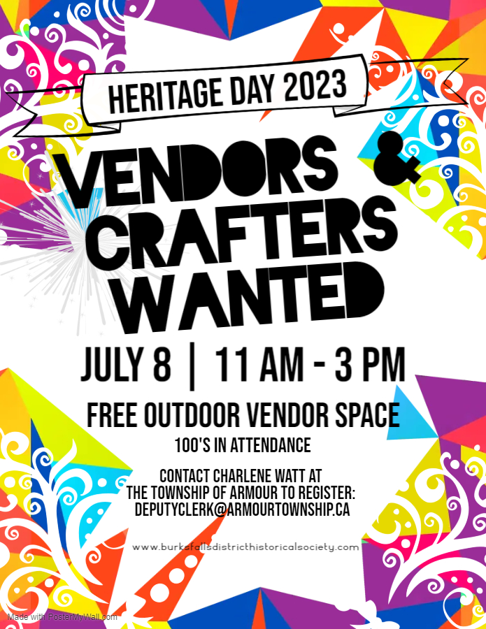 Calling for Vendors at Heritage Day!
