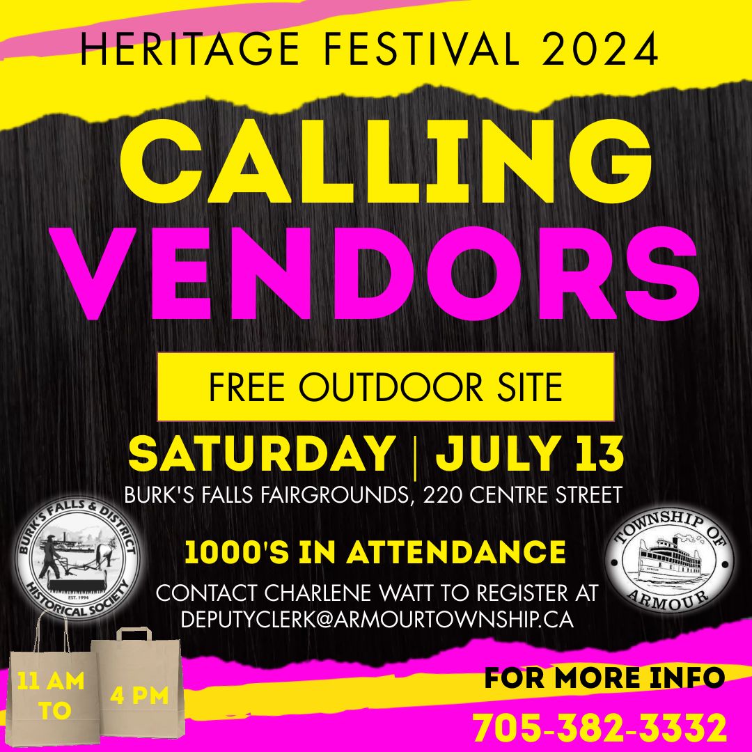 Calling All Vendors to Heritage Day 2024