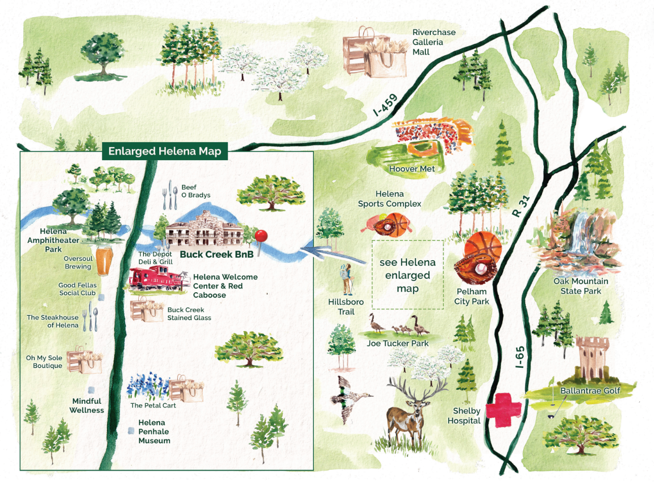 Boutique B&B in Old Town Helena | Buck Creek BnB
