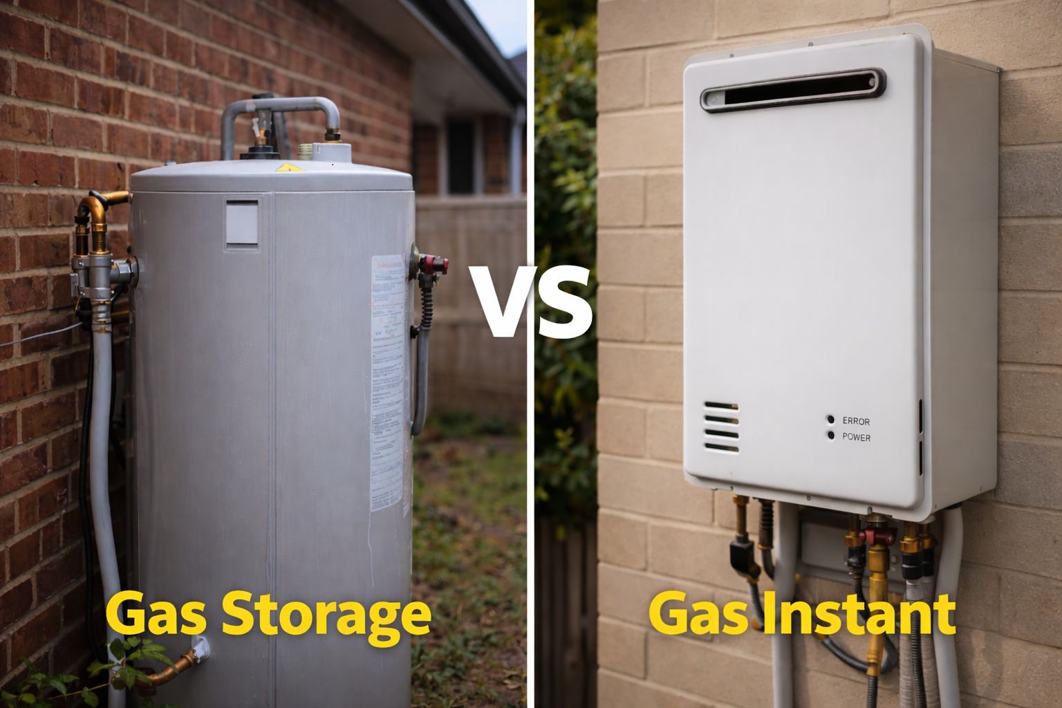 Gas Storage vs Gas Instant Hot Water Systems Explained