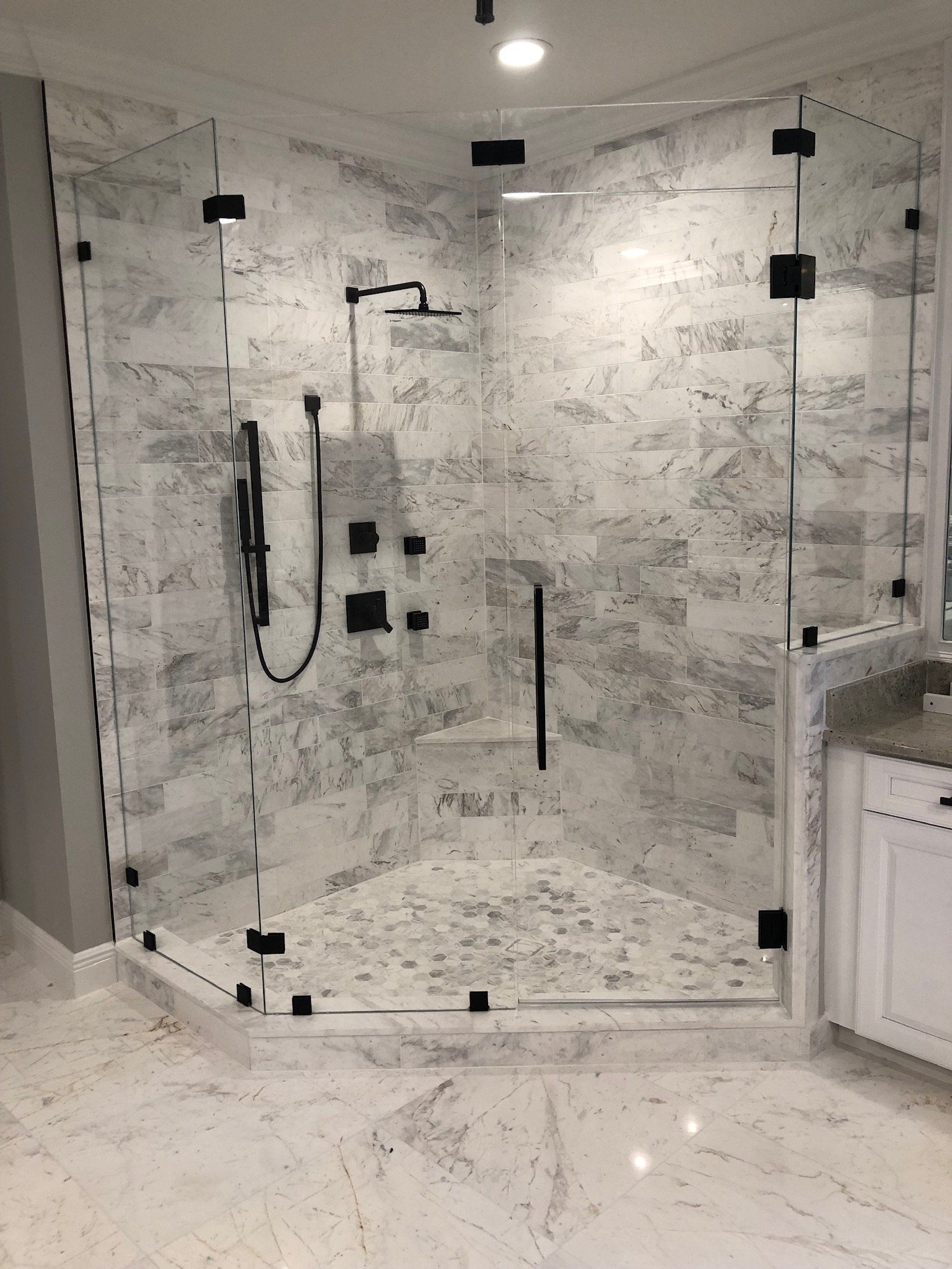 Neo Angle Frameless Showers | Superior Frameless Showers