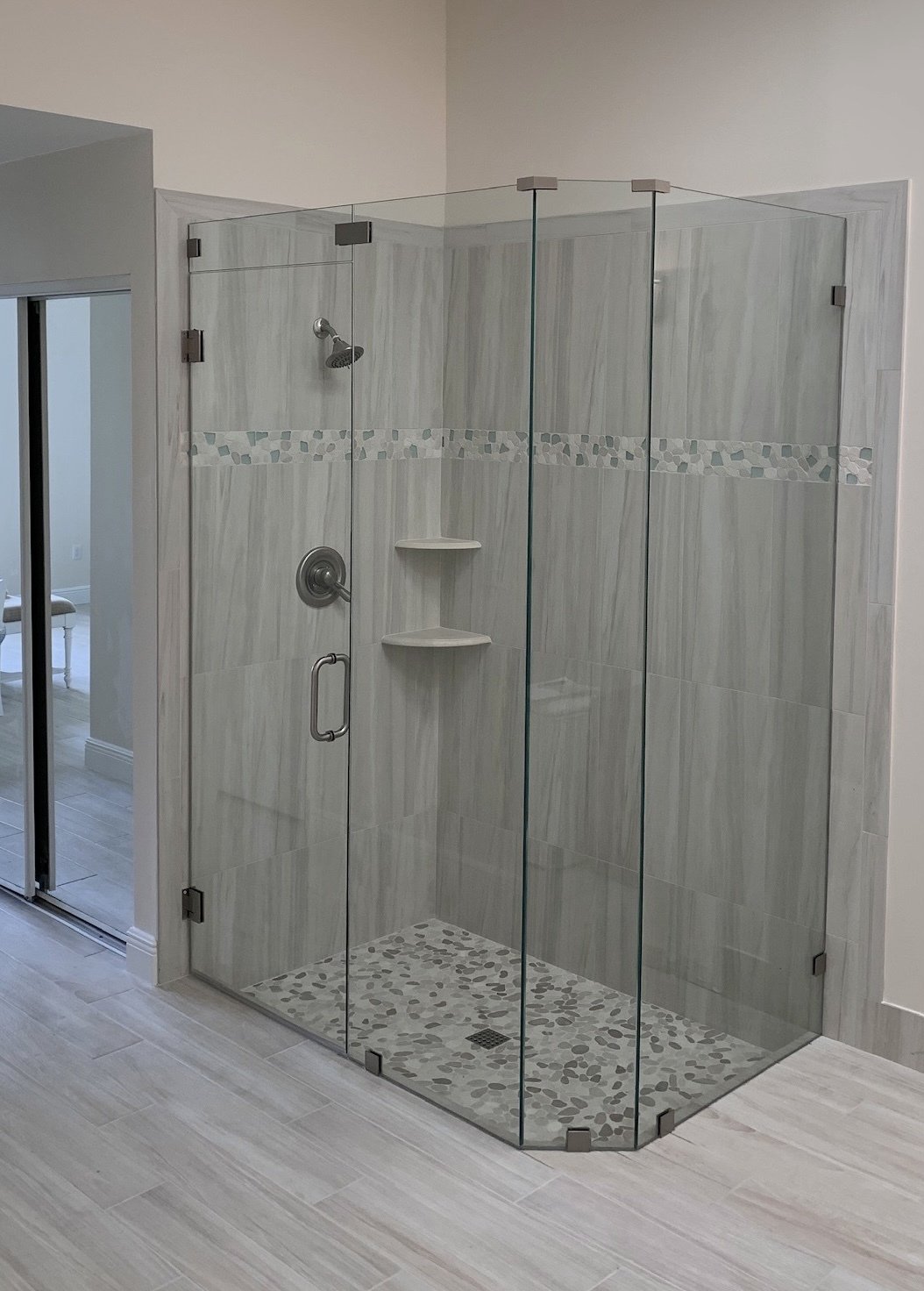 Frameless Door and Panel Shower Enclosure | Superior Frameless Showers