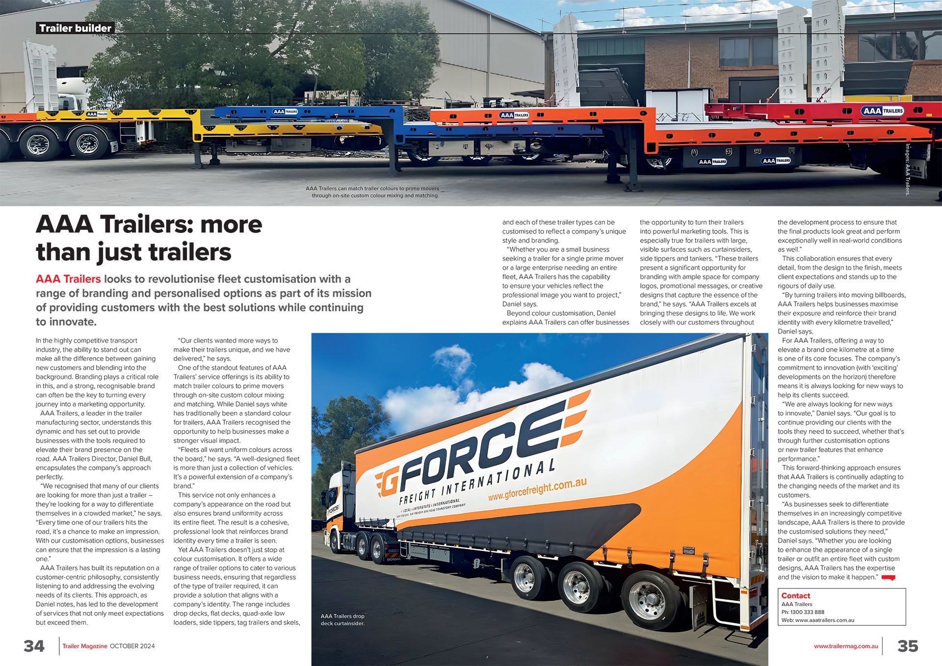 AAA Trailers: Transforming Fleet Customisation for Greater Impact