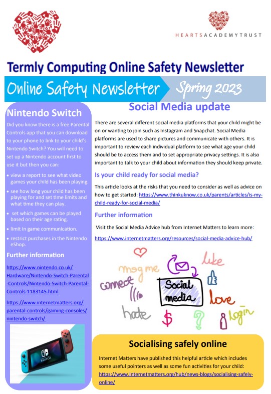 Online Safety and Safeguarding – Stambridge Primary School and Nursery