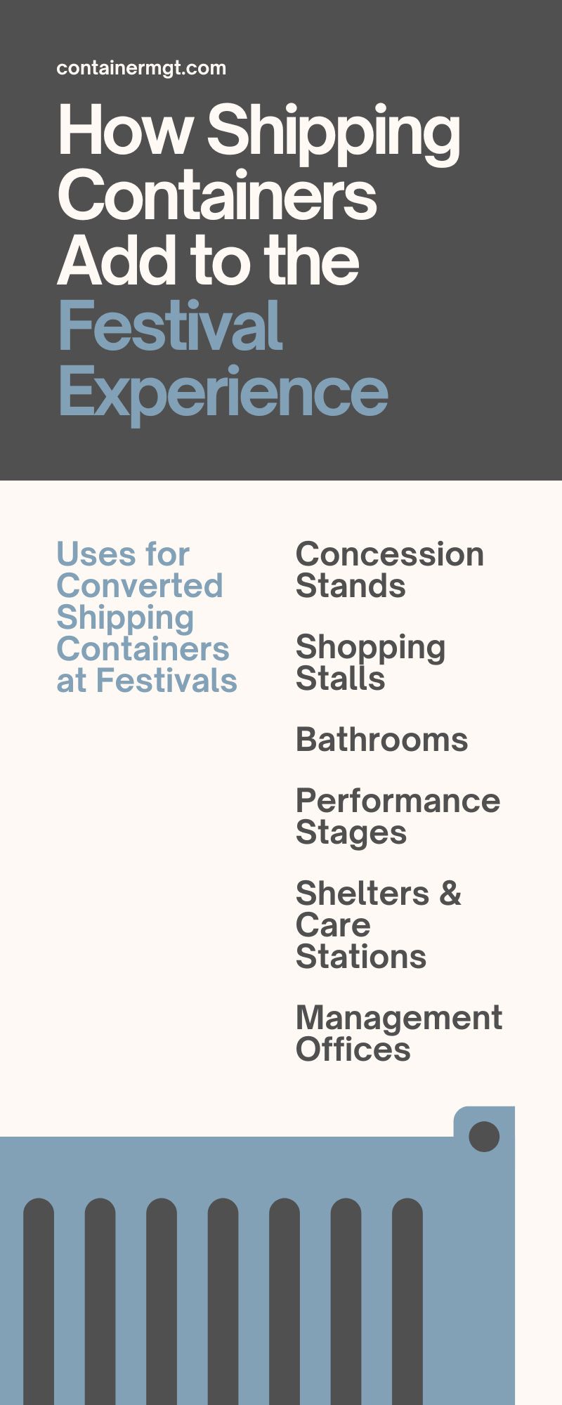 Converted Containers for Festivals – Container Management, Inc.
