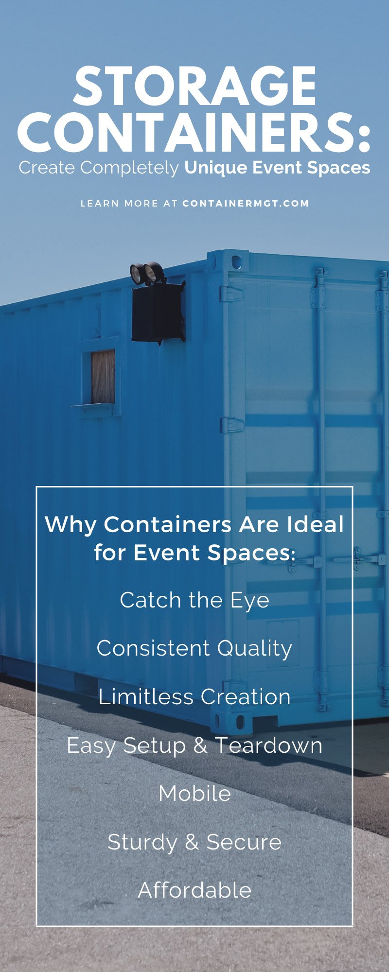 Shipping Containers for Events: How to Create a Unique Setting