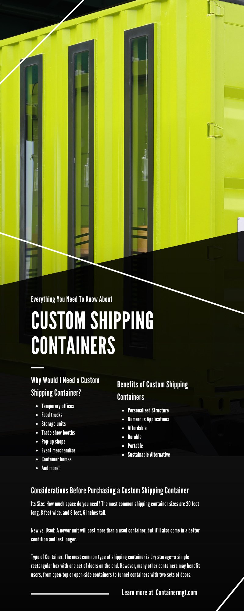 Custom Shipping Containers – Everything You Need to Know