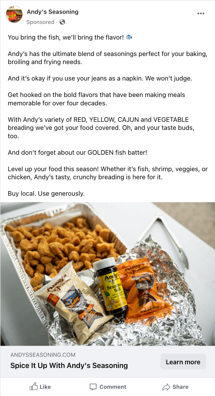 Andy's Seasoning - Advertising Campaign