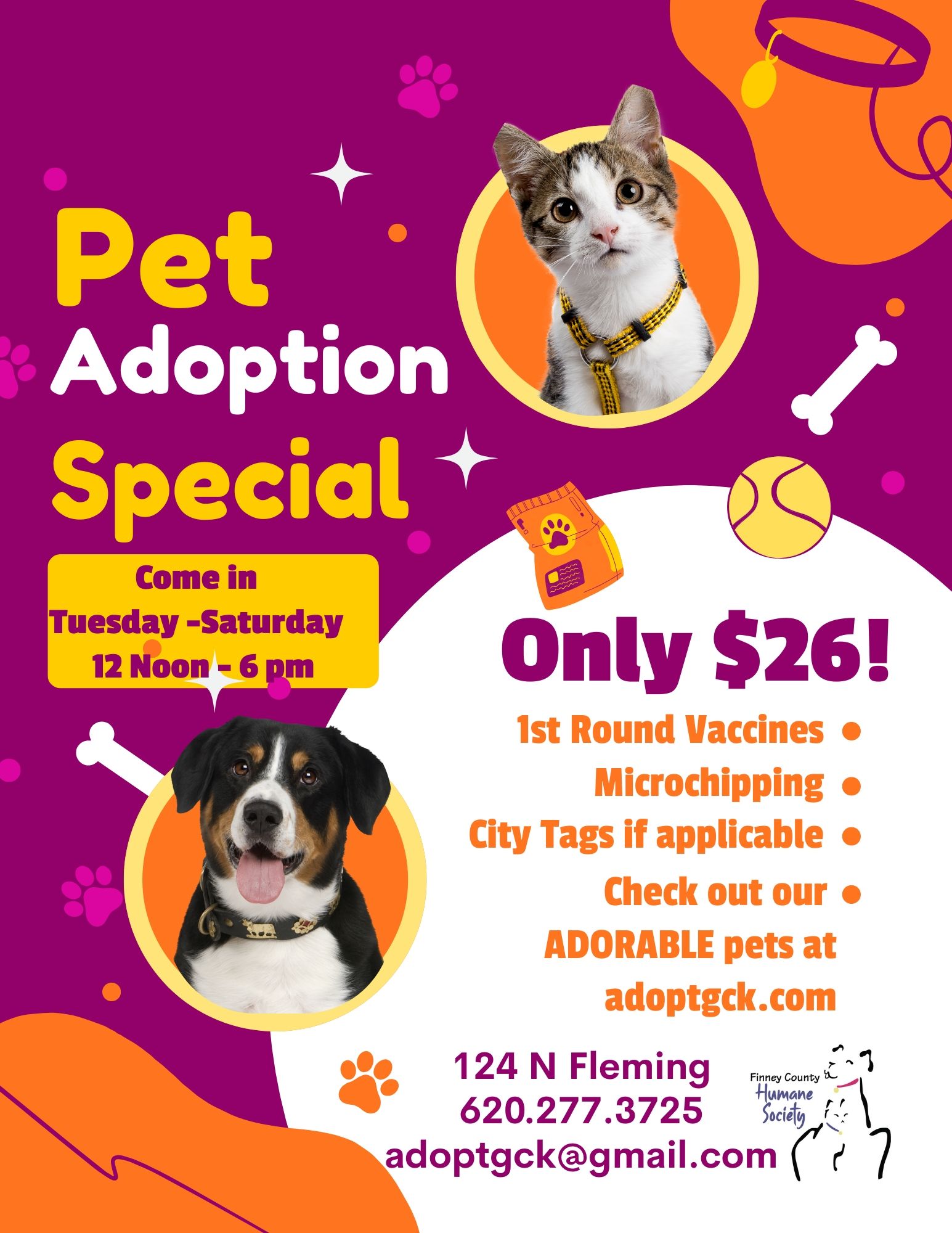 Finney County Humane Society | Animal Shelter | Garden City KS