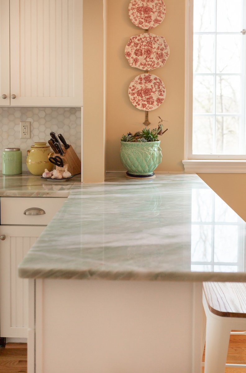 Natural stone countertop project design and remodel examples and ideas
