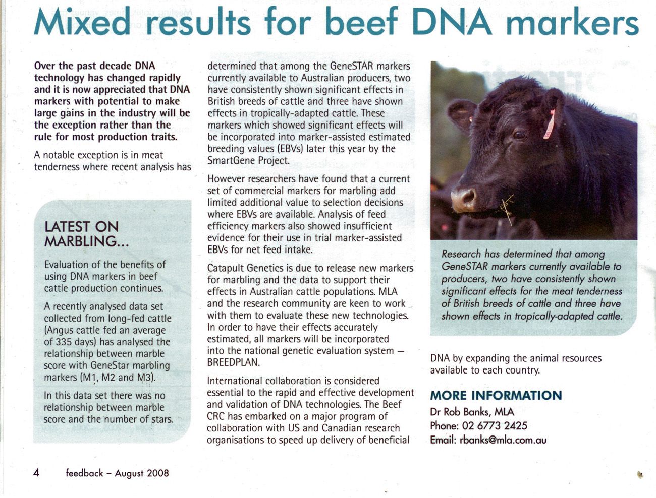 Wagyu DNA Markers | Australian Ginjo Wagyu Forum