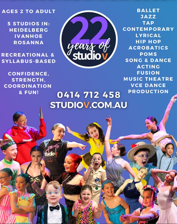 Enrolment Info at Studio V School of Dance in Heidelberg