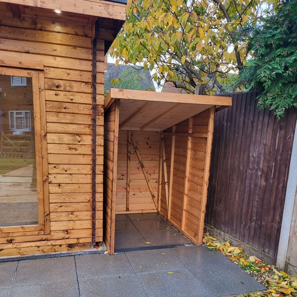 Bespoke Annex Log Cabin Project in Birmingham: Log Cabin Store Case Study