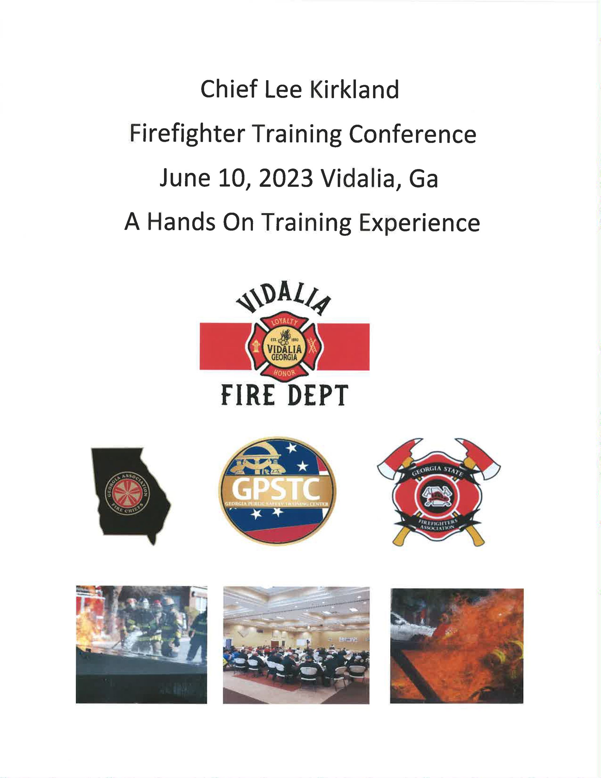 Chief Lee Kirkland Firefighter Training Conference