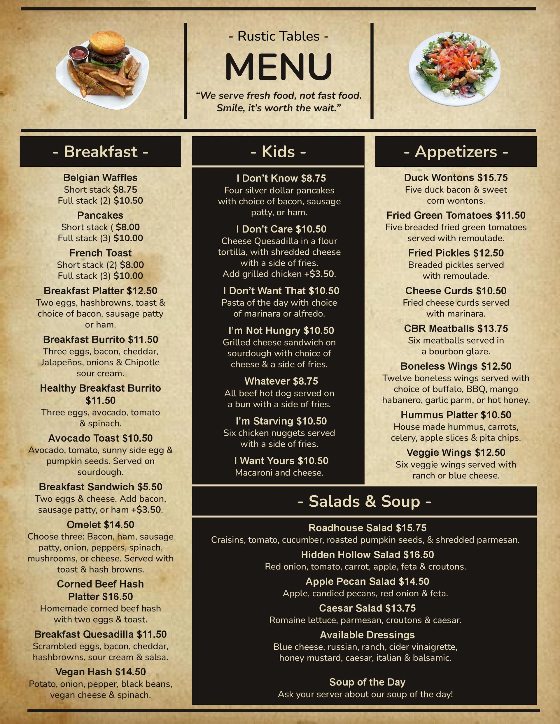Rustic Tables Restaurant & Bar - Milan, NY