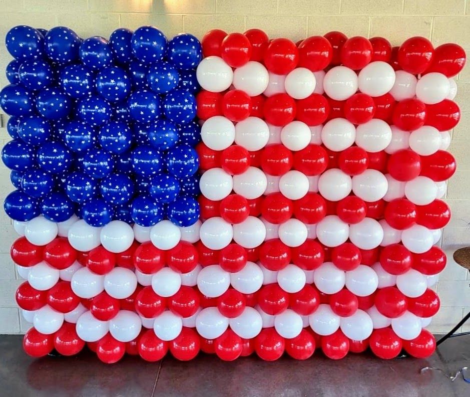 July 4th Balloons Fort Worth | Patriotic Event Decor