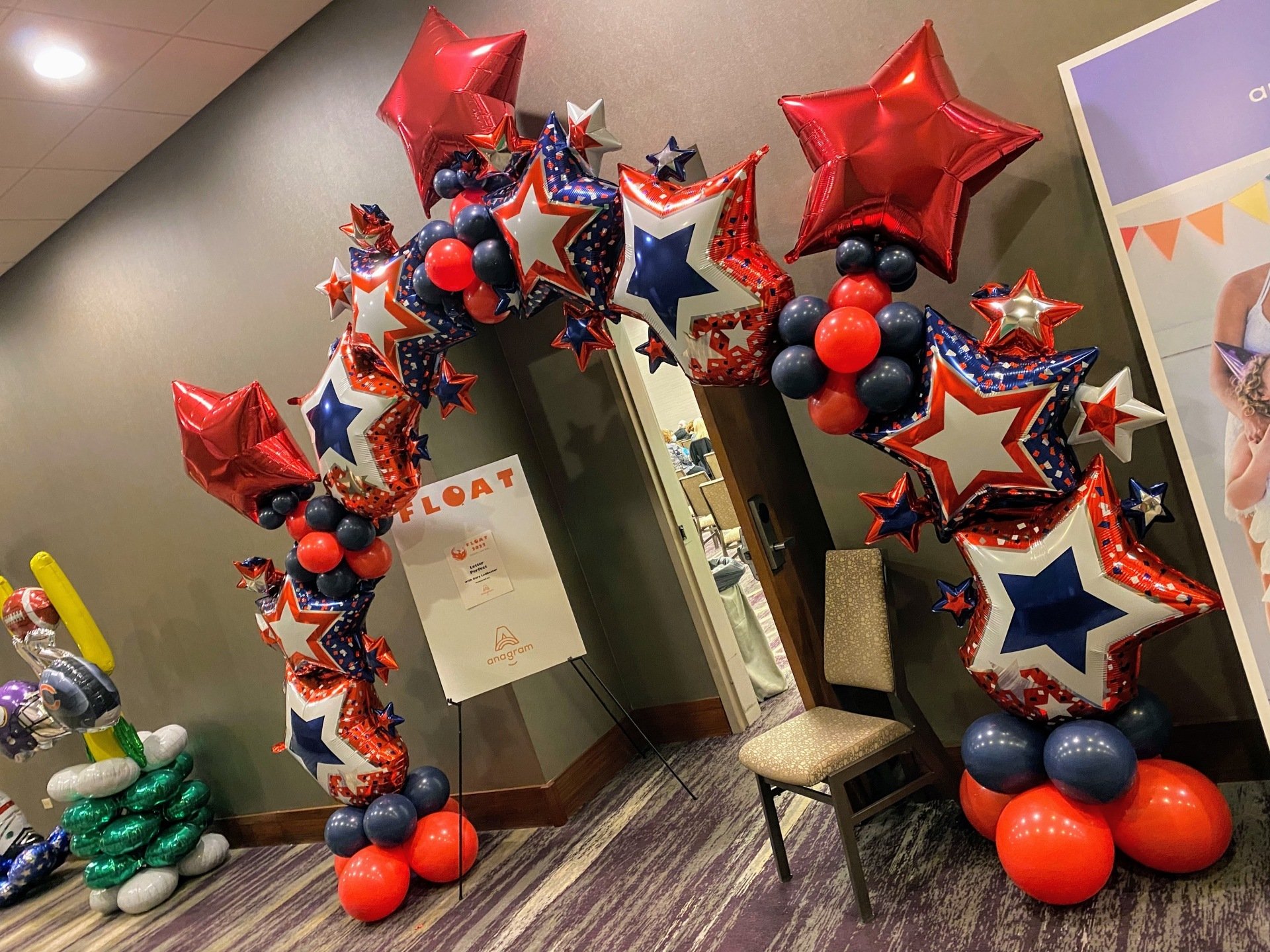 Custom Balloon Columns Fort Worth | Entryway & Event Decor