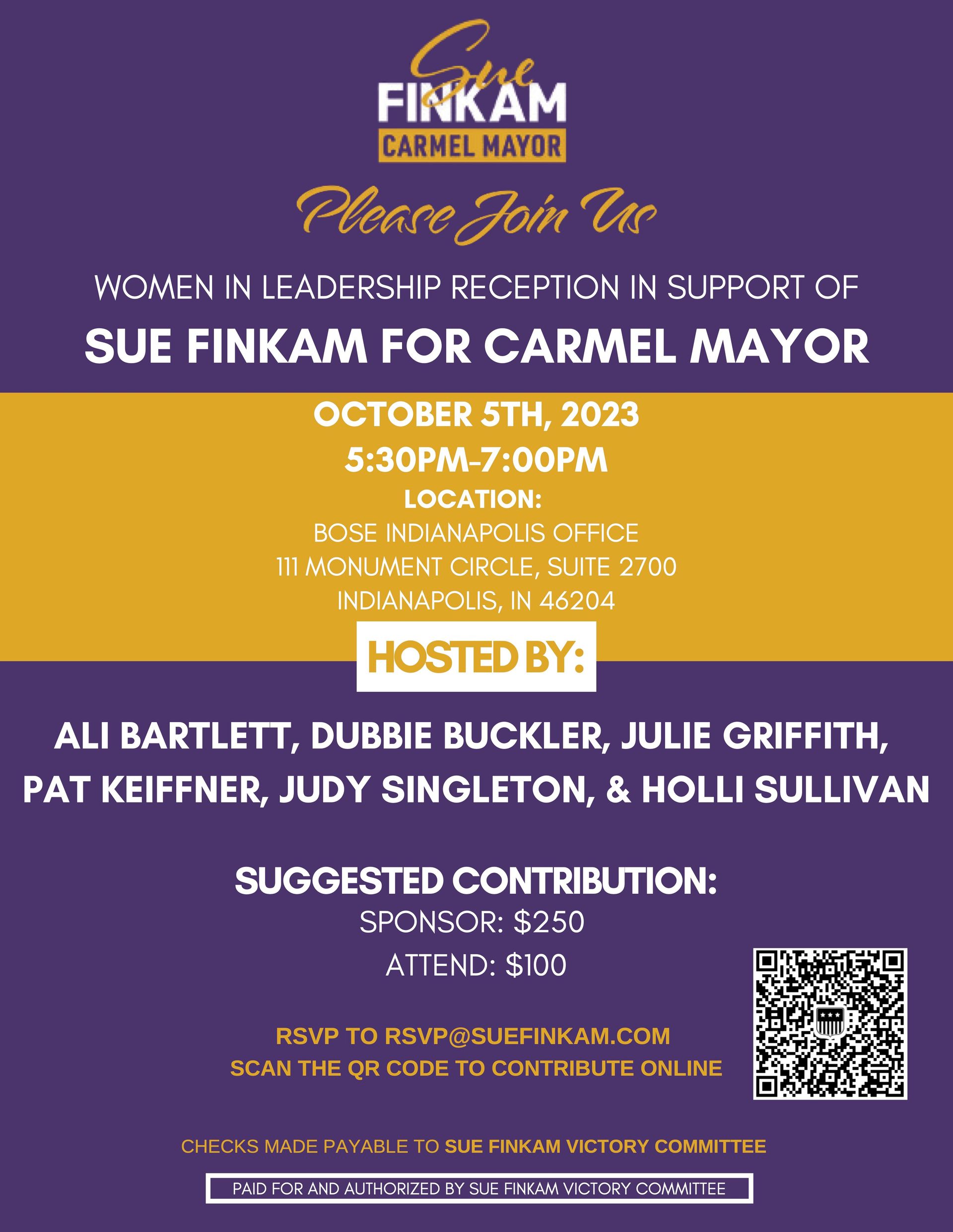 Events | Sue Finkam for Carmel Mayor