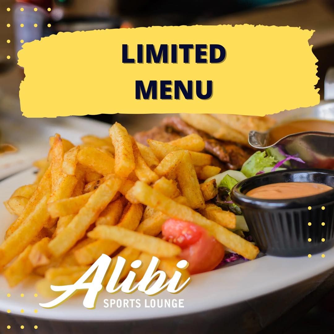 Menu Coming Soon | Alibi Sports Lounge | Somerset, MA