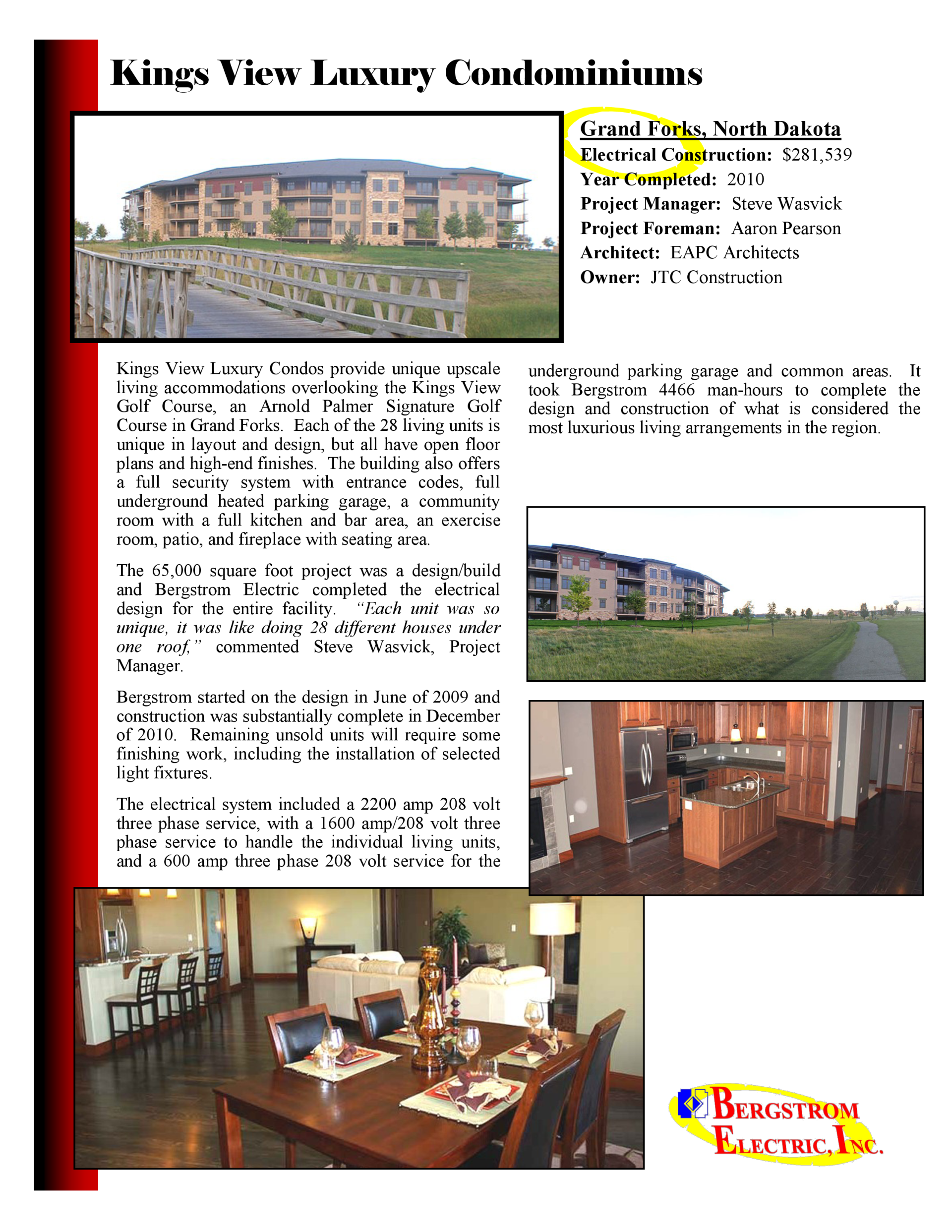 Bergstrom Electric Inc | Where Quality and Customers Matter