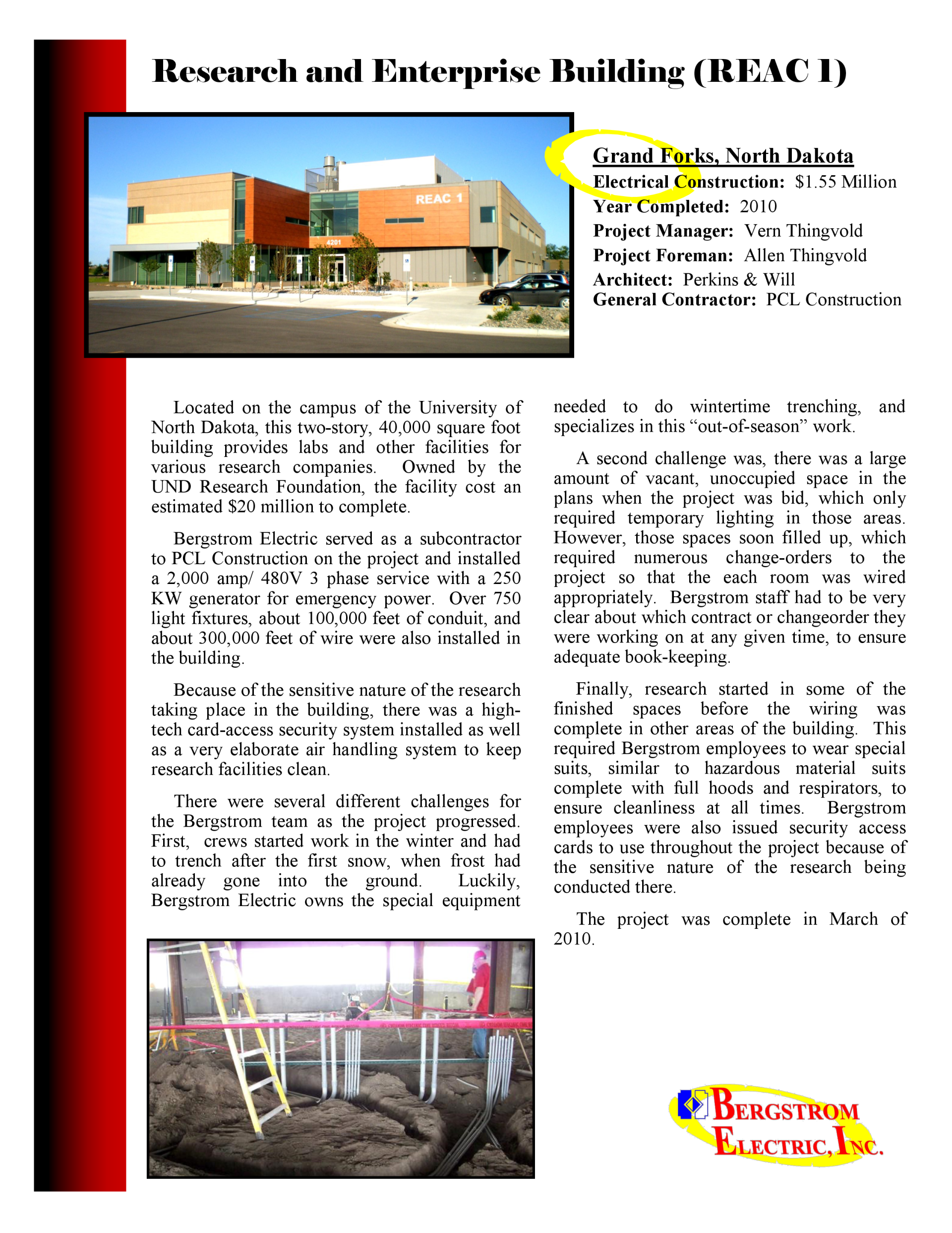 Bergstrom Electric Inc | Where Quality and Customers Matter