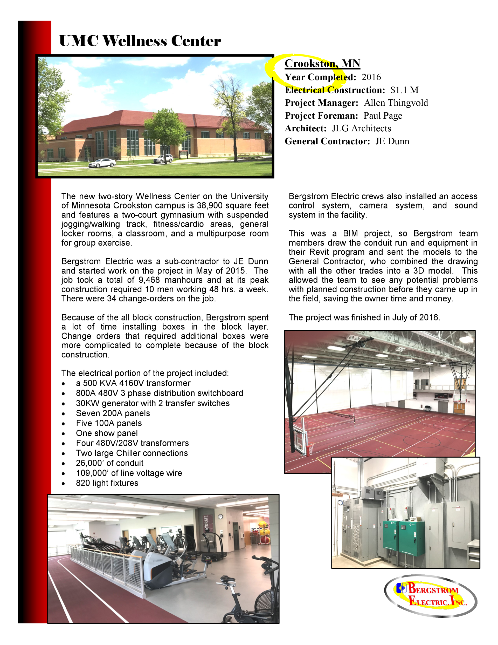 Bergstrom Electric Inc | Where Quality and Customers Matter