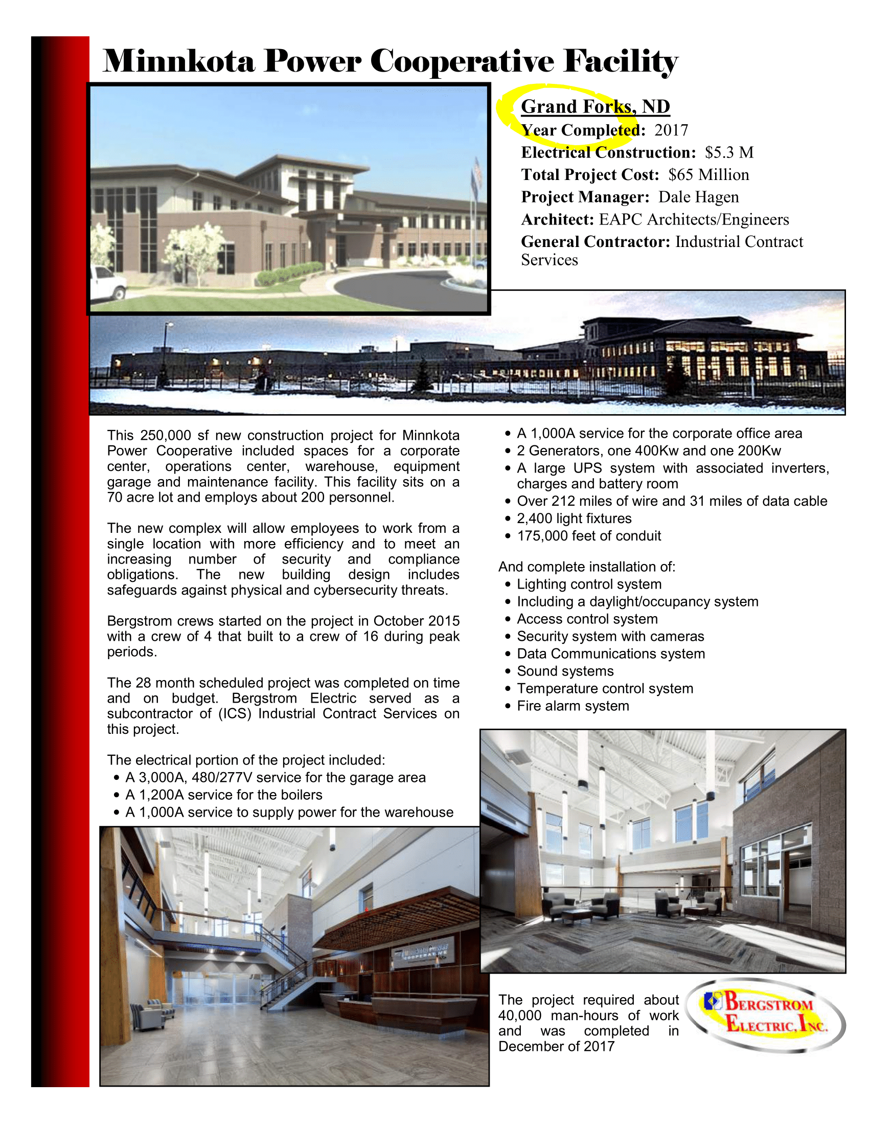 Bergstrom Electric Inc | Where Quality and Customers Matter