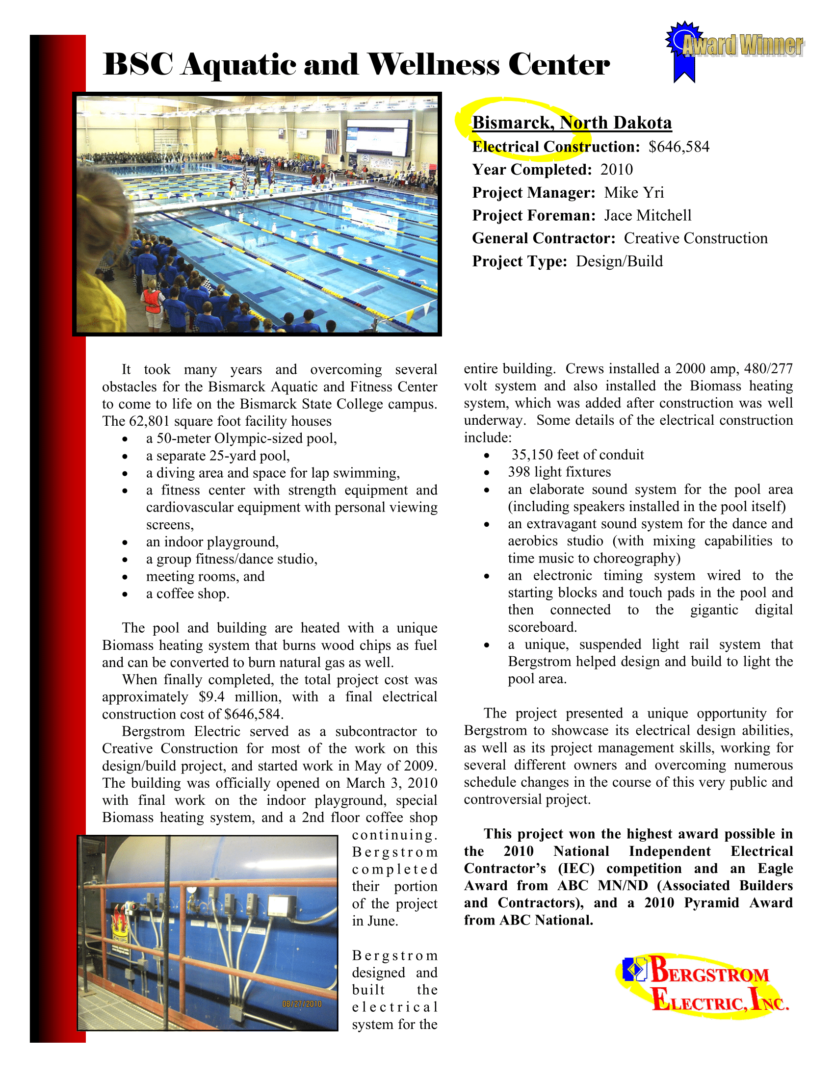Bergstrom Electric Inc | Where Quality and Customers Matter