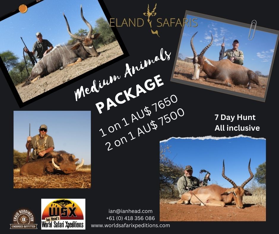 Medium Animals Package - 7 Day Hunt