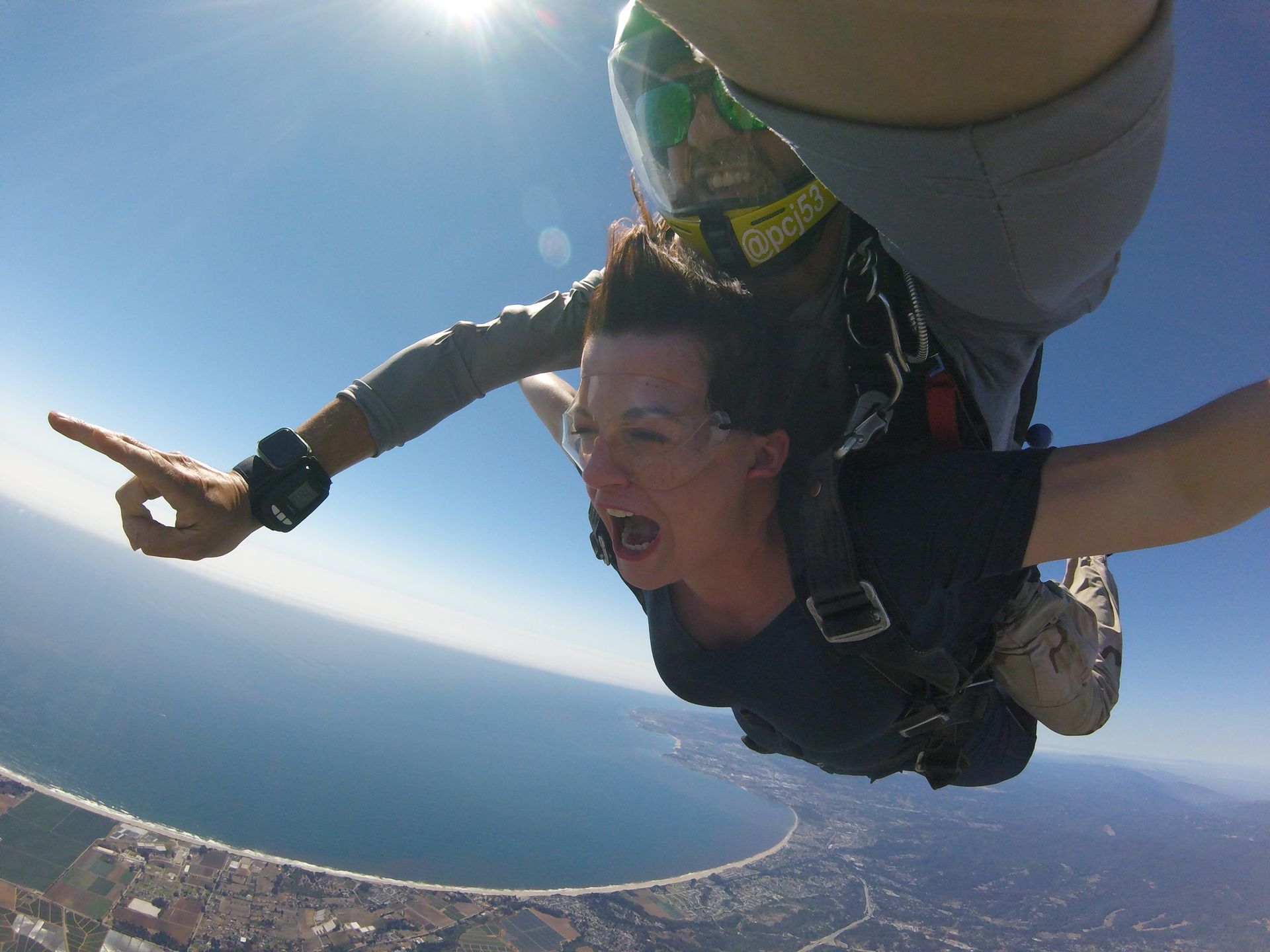 Skydive Santa Cruz I Sample Skydiving Ocean Views