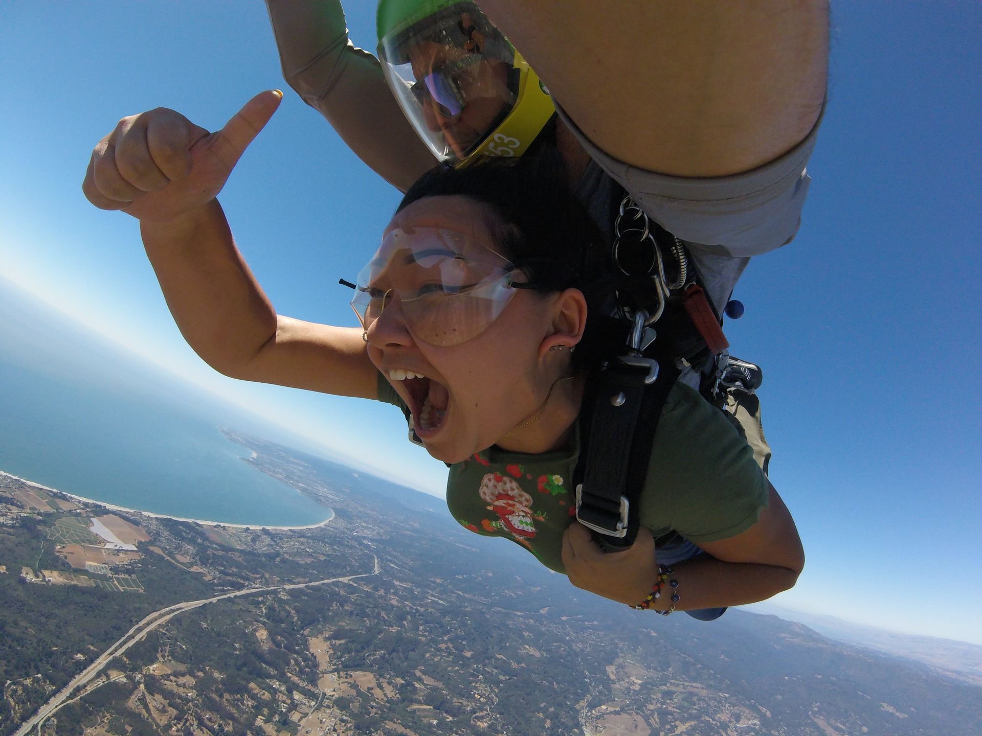 Skydive Santa Cruz I Sample Skydiving Ocean Views