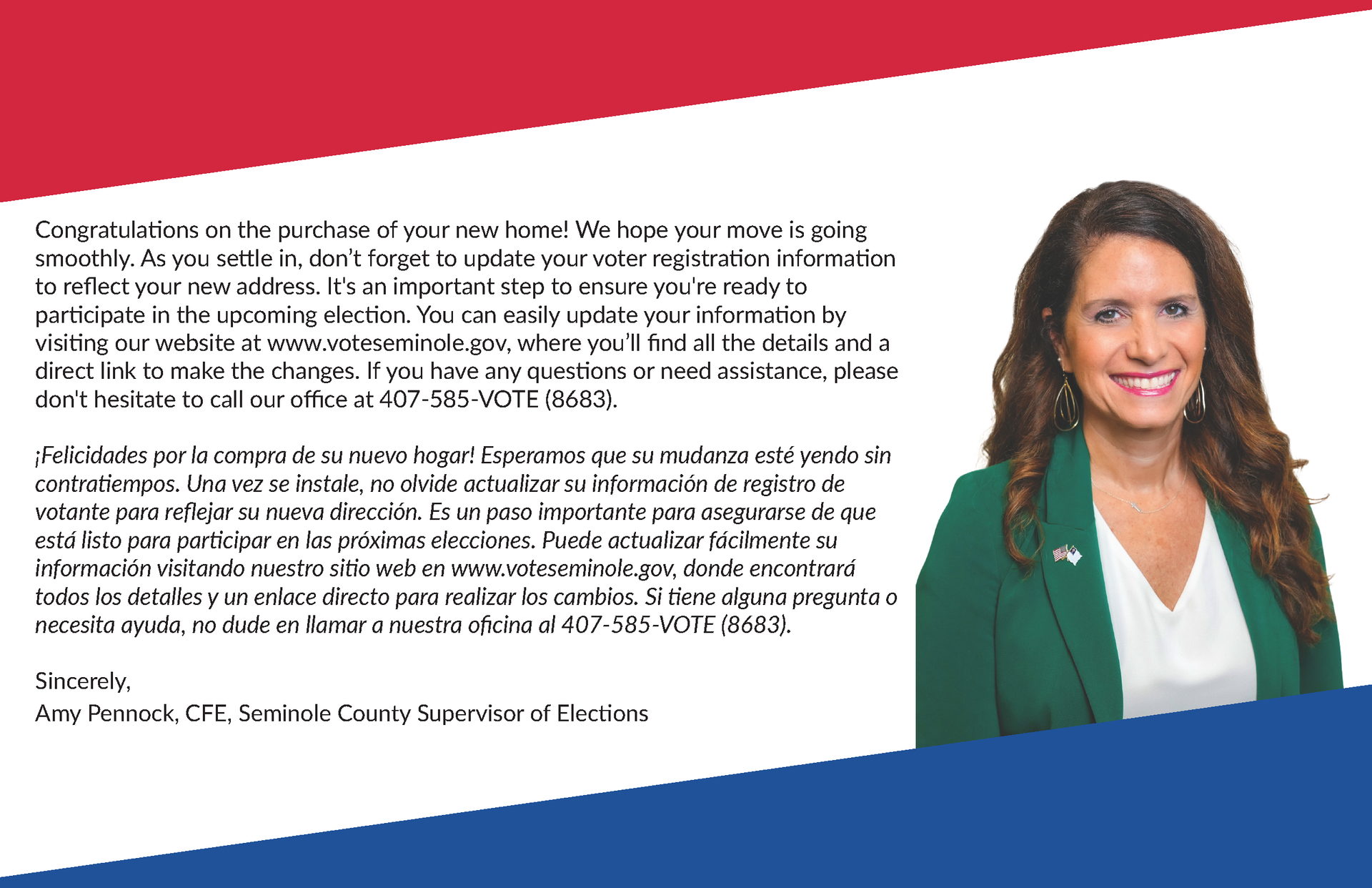 OfficialElectionMail.org | Amy Pennock | Seminole County Supervisor of ...