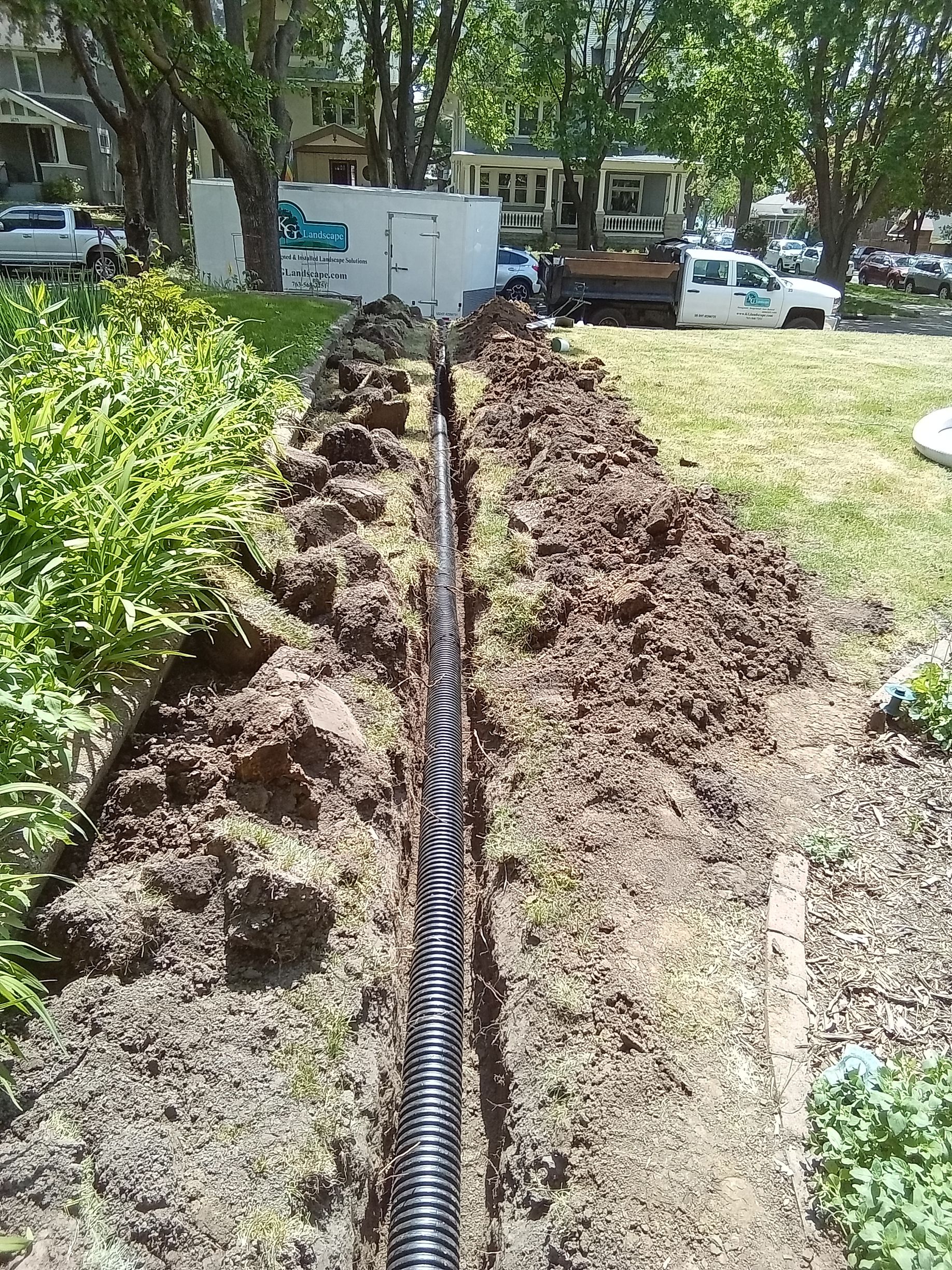 Outdoor Drainage Solutions | French Drain | Grading MN