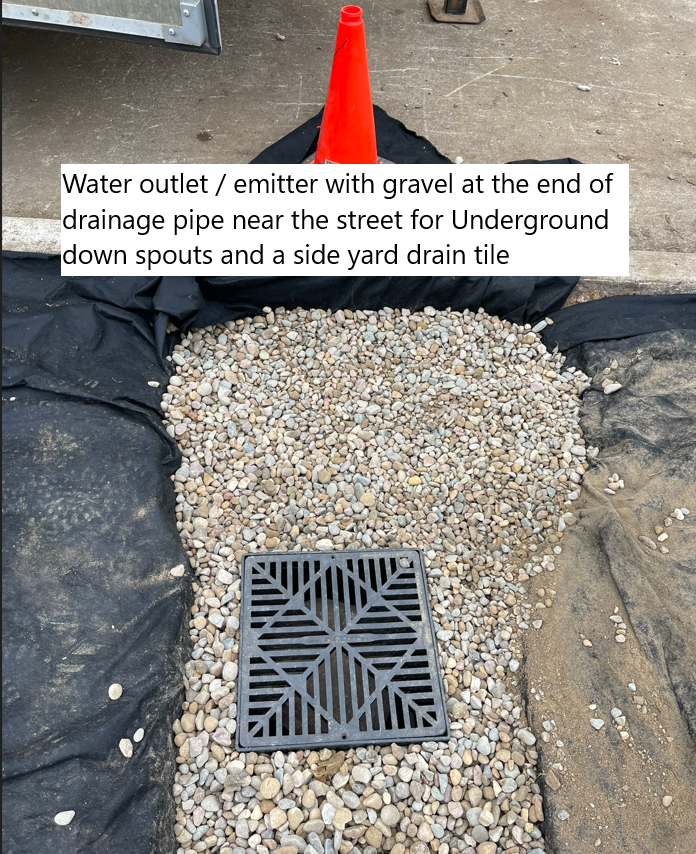 Drainage Solution for Wet Side yard Using Drain Tile MN