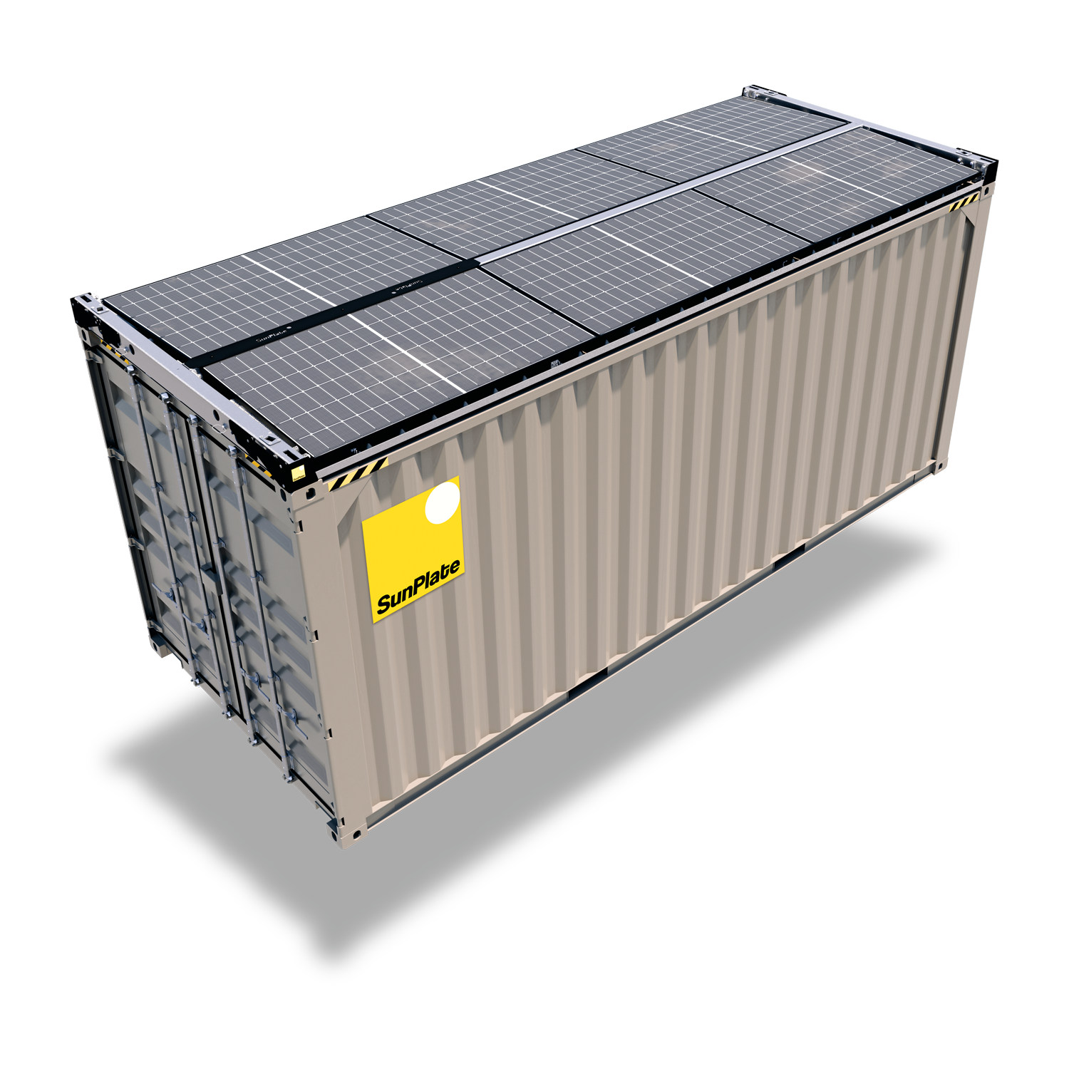 SunPlate® | Solarstrom vom Baucontainerdach