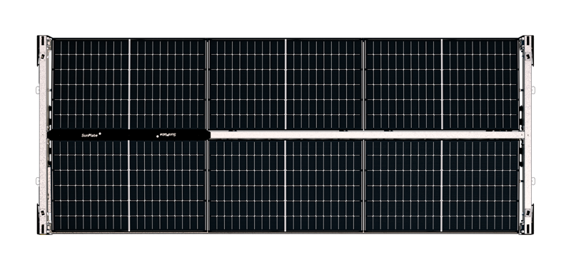 SunPlate® | Solarstrom vom Baucontainerdach