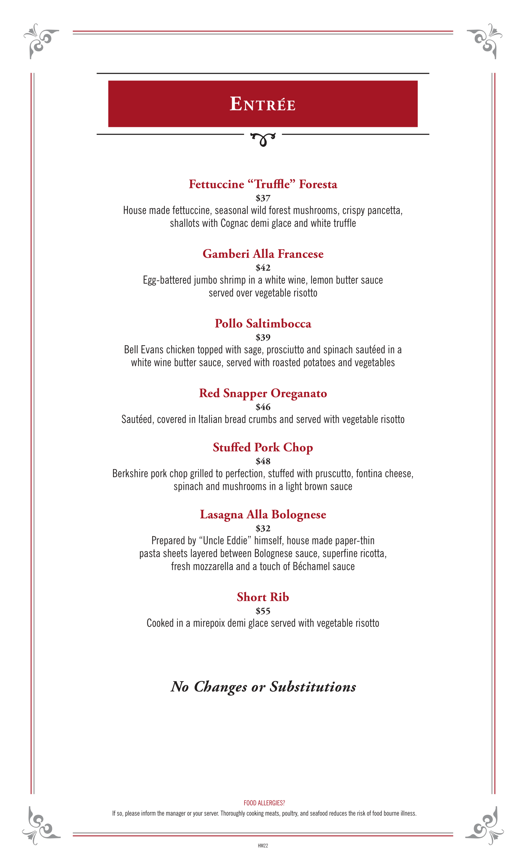 Uncle Eddie's Ristorante: Holiday Delights for a Memorable Celebration