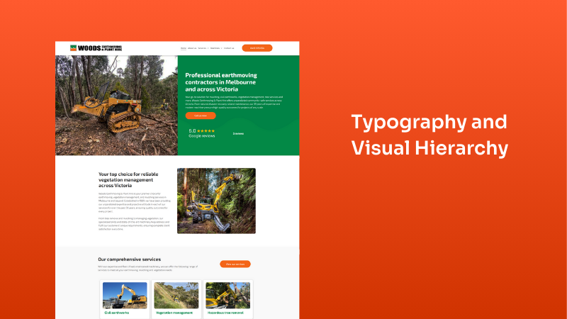 Construction web design trends in 2025