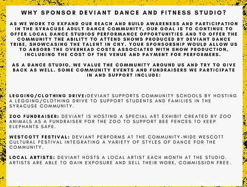Support Deviant Dance Tribe | Syracuse, NY