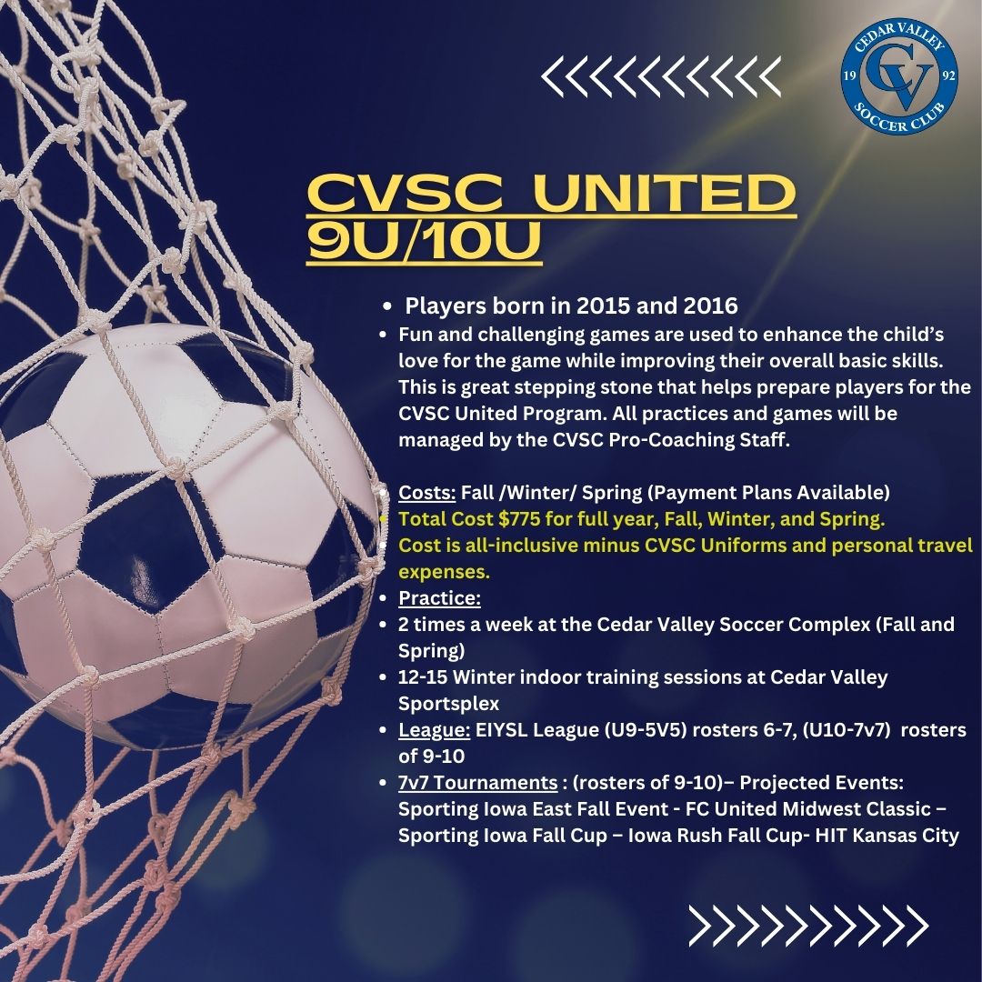 CVSC United Academy 5U-10U
