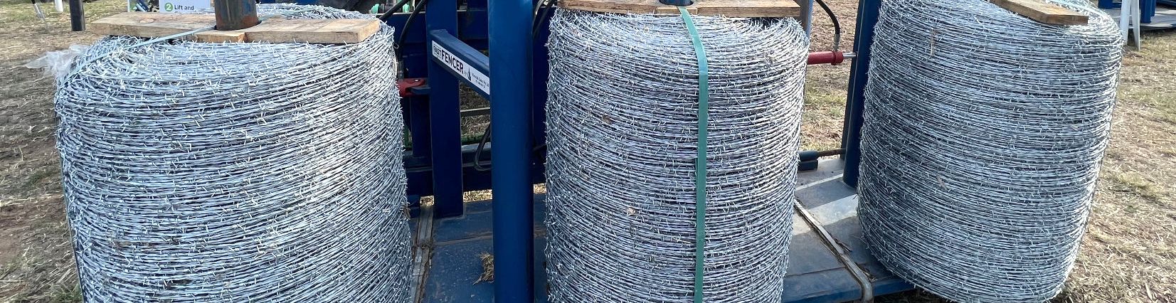 Big Barbie, a whopping 5,000 metre roll of barbed wire