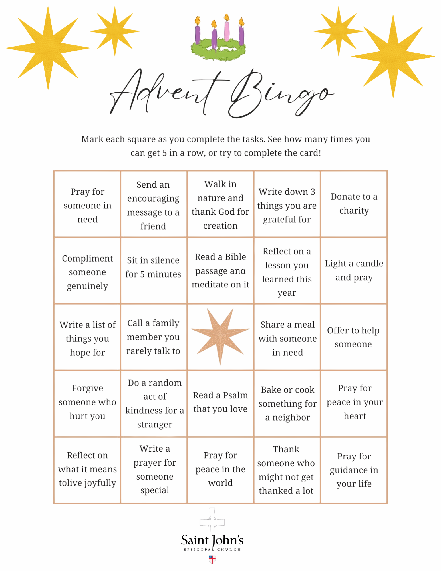 St. John's Episcopal Church Advent Resources